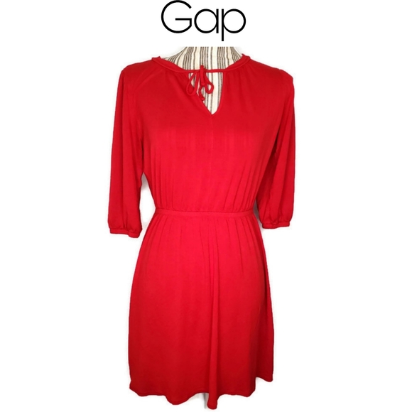 GAP | Dresses | Gap Red Dress Size Xs | Poshmark